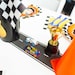 Race Car Track Printable, Race Car Birthday Party Pattern, Paper Track ...