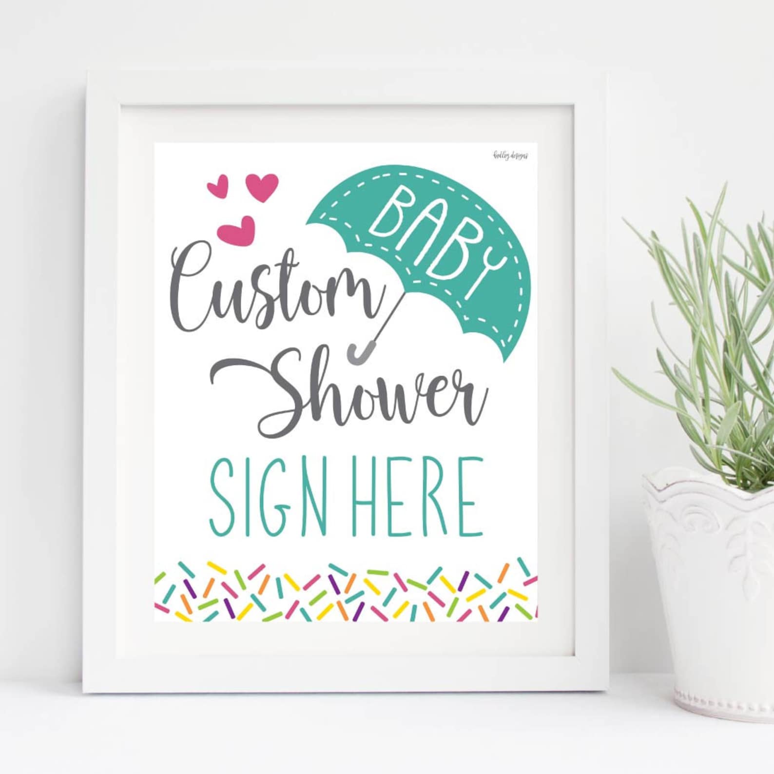 Sprinkle Baby Shower Custom Sign Template Design Your Own - Etsy