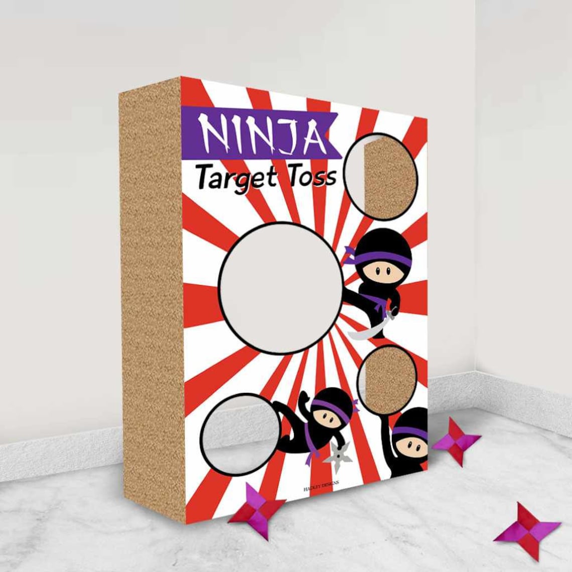 Ninja Party Target Star Toss Game Template Target Star Toss - Etsy