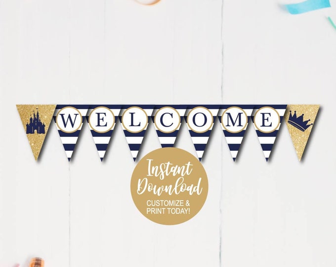 Instant Download Customizable Party Banner - DIY Printable Pennant ...