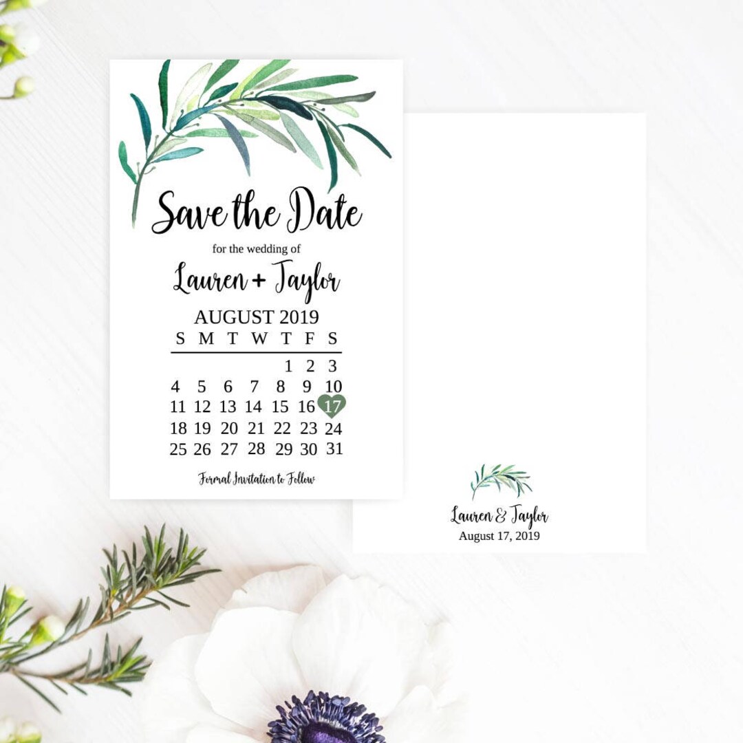 Printable Save the Date Invite, Save the Date Cards Wording, Save the ...