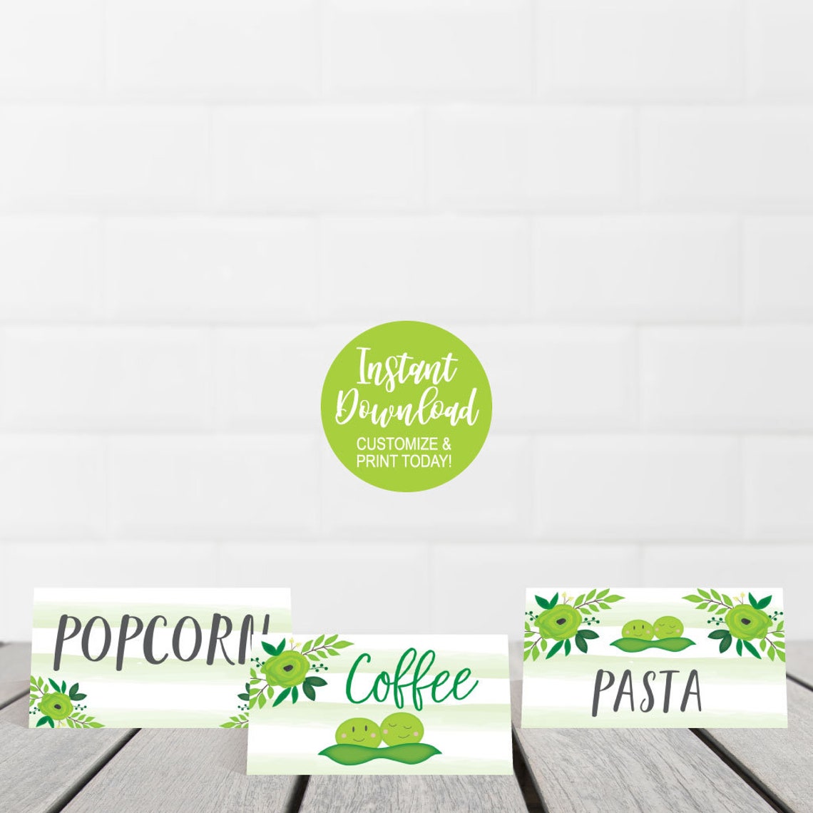 Editable Food Labels Food Labels Printable Printable Buffet - Etsy