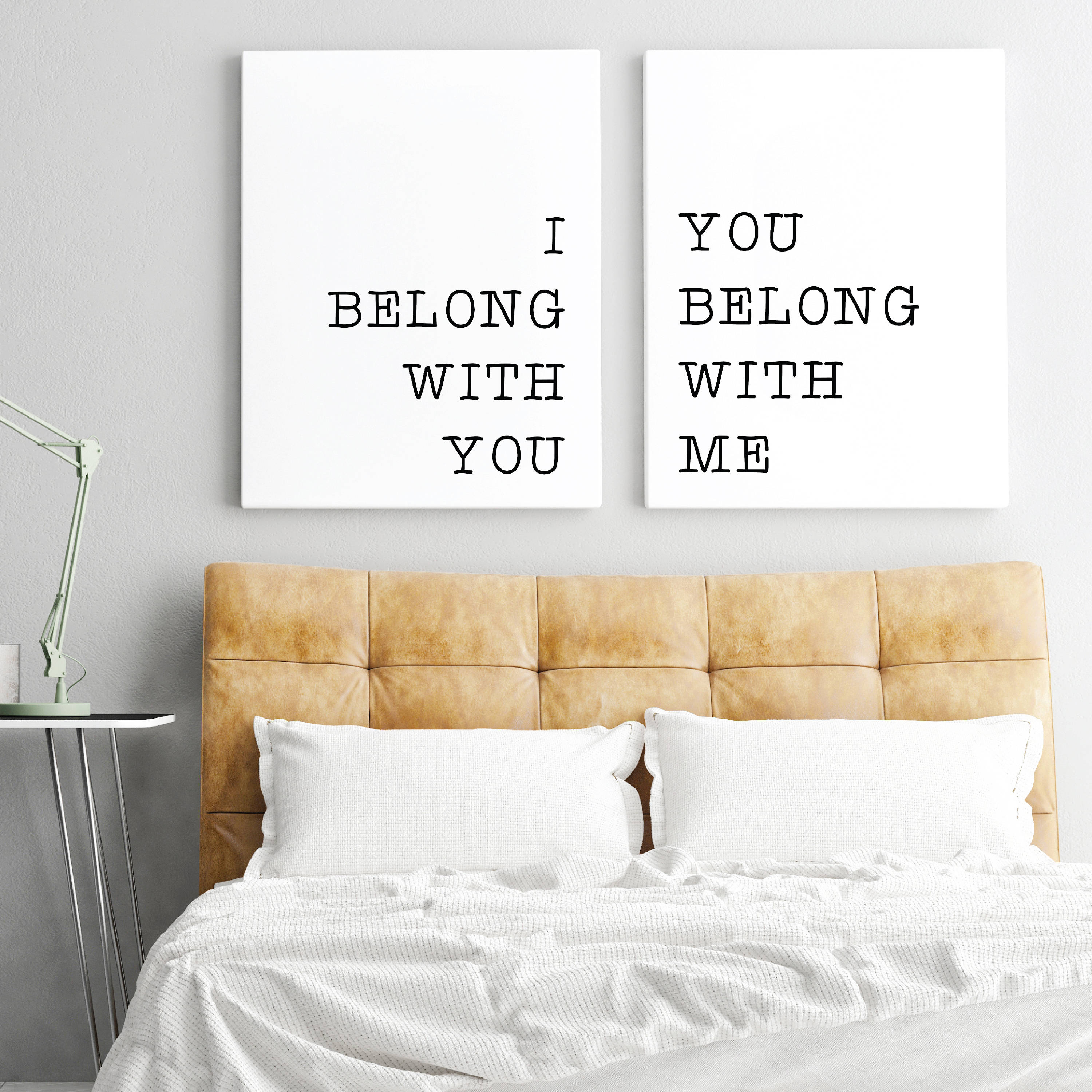 I Belong With You You Belong With Me Printable Sign Set - Etsy Australia