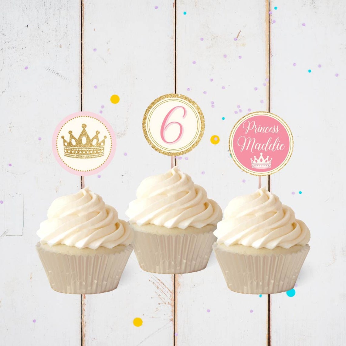 Party Toppers Princess Birthday Party Printable Toppers | Etsy