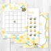 Bee Baby Shower Bingo Game Template - Bingo Baby Shower, Baby Bingo ...