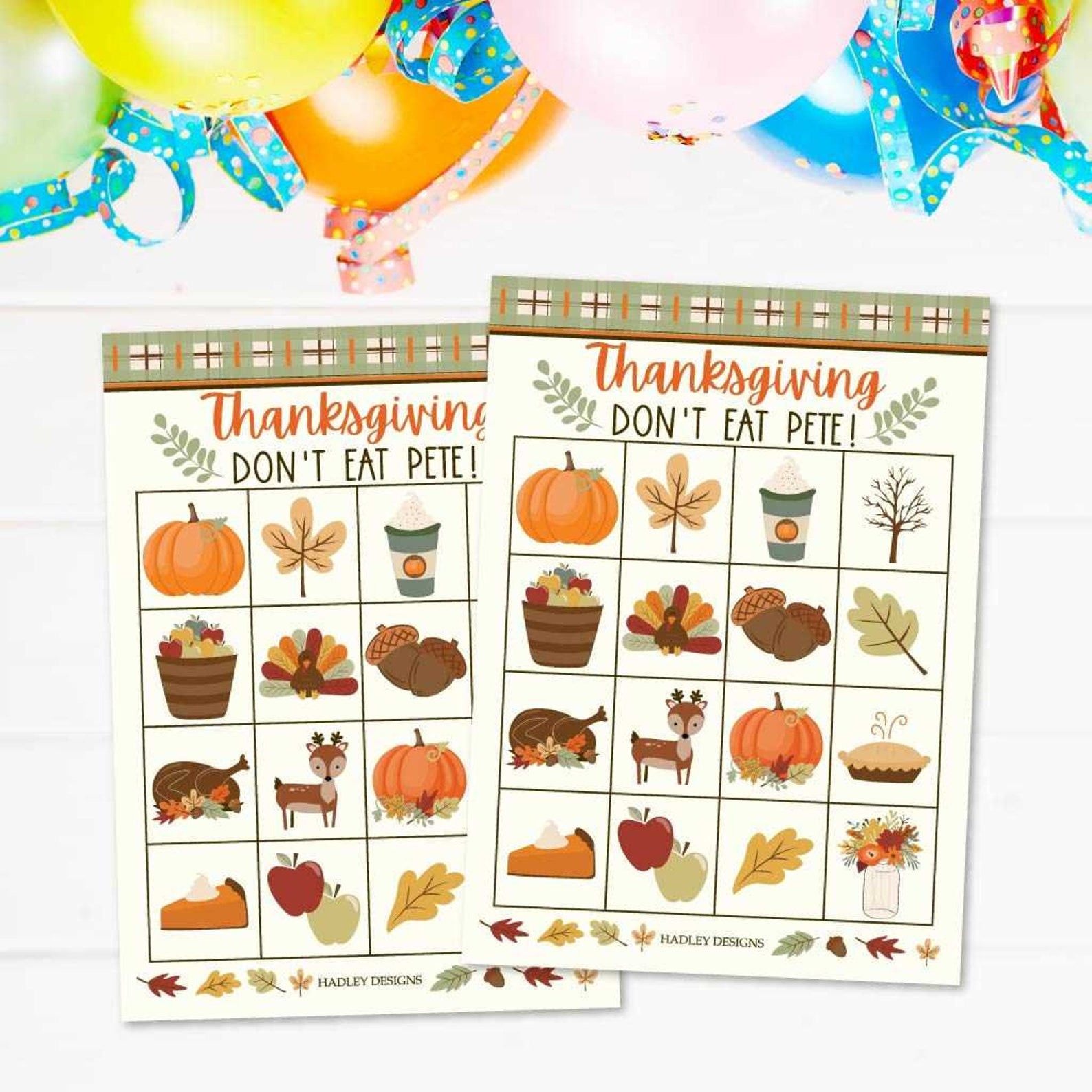 Don't Eat Pete Game Template - Printable Don't Eat Pete Game, Fall ...