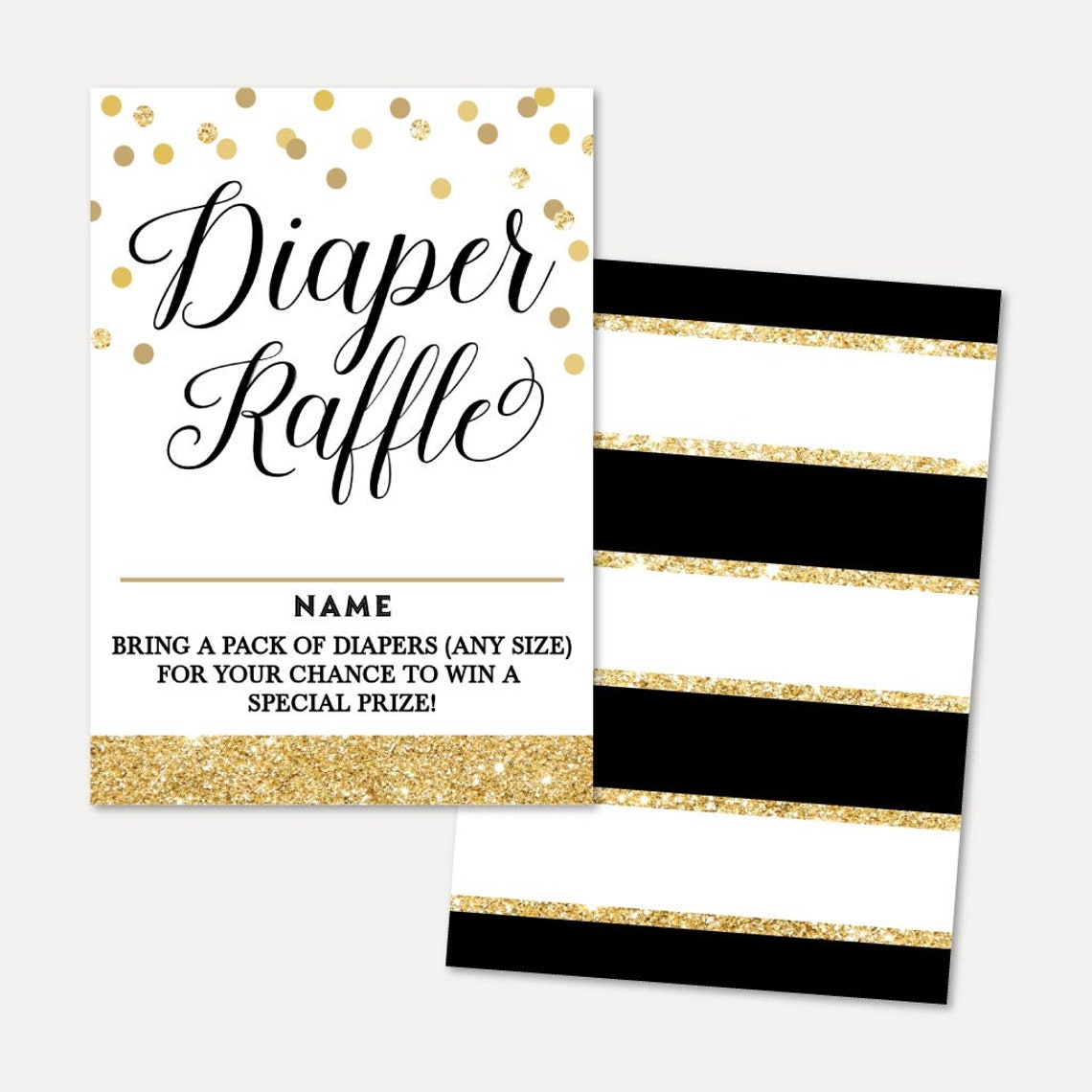 Editable Diaper Raffle Cards Diaper Raffle Download Diaper - Etsy