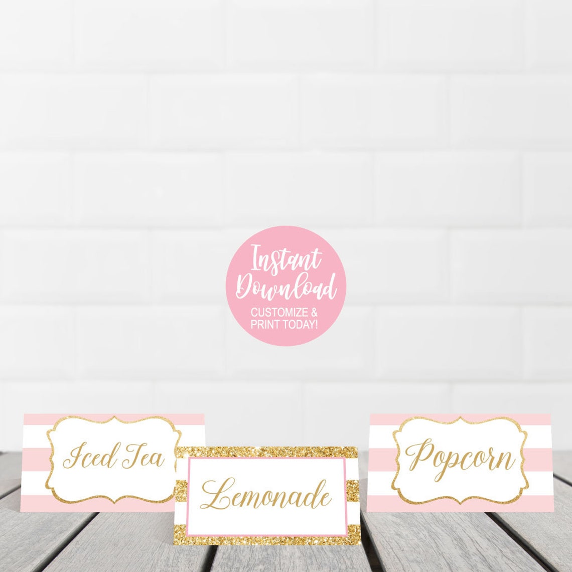 Editable Food Labels Food Labels Printable Printable Buffet - Etsy