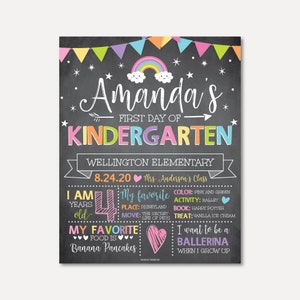 Pink First Day of School Sign Editable, Last Day of School Sign ...