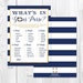 Nautical Baby Shower What's in Your Purse? Game Template - Whats in ...