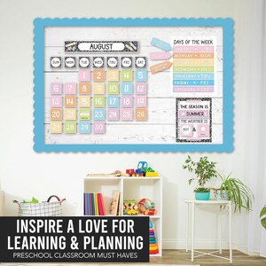 Colorful Classroom Calendar Set Bulletin Board - Bulletin Board ...