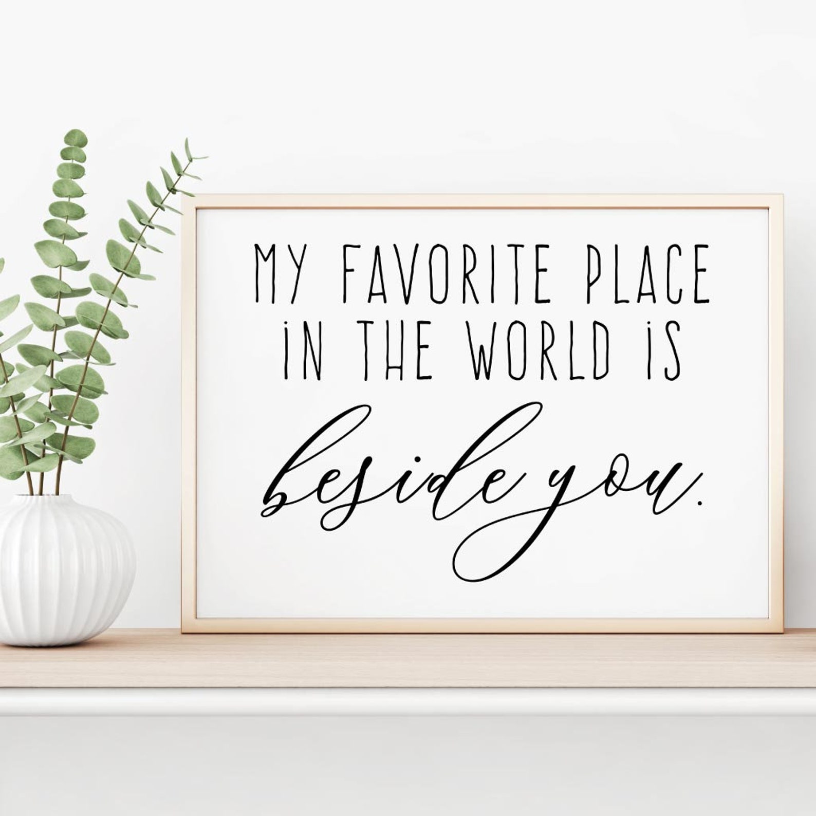 My Favorite Place Sign Printable Wall Art Quotes Digital Art - Etsy