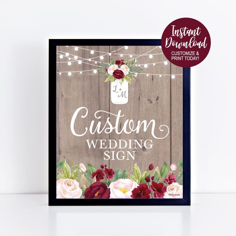 Editable Custom Sign Printable Custom Signs Create Your Own - Etsy