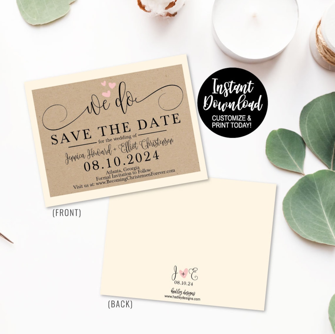 Best Wedding Save the Dates Wedding Save the Date Ecard Save | Etsy