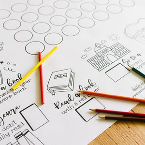 Summer Bucket List, Kids Reading Log, Kids Reading Chart, Book Tracker ...