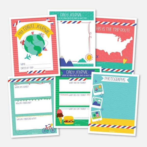 Kid Travel Journal - Etsy