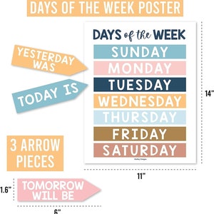 Boho Calendar for Classroom Elementary Classroom Must Haves - Classroom ...