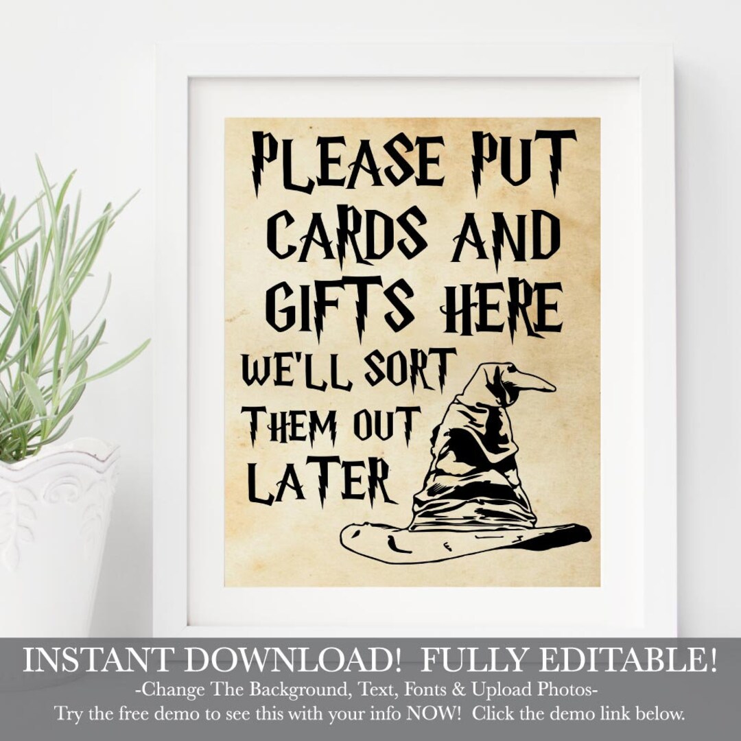 Gifts and Cards Sign, Baby Shower Signage, Printable Baby Shower ...