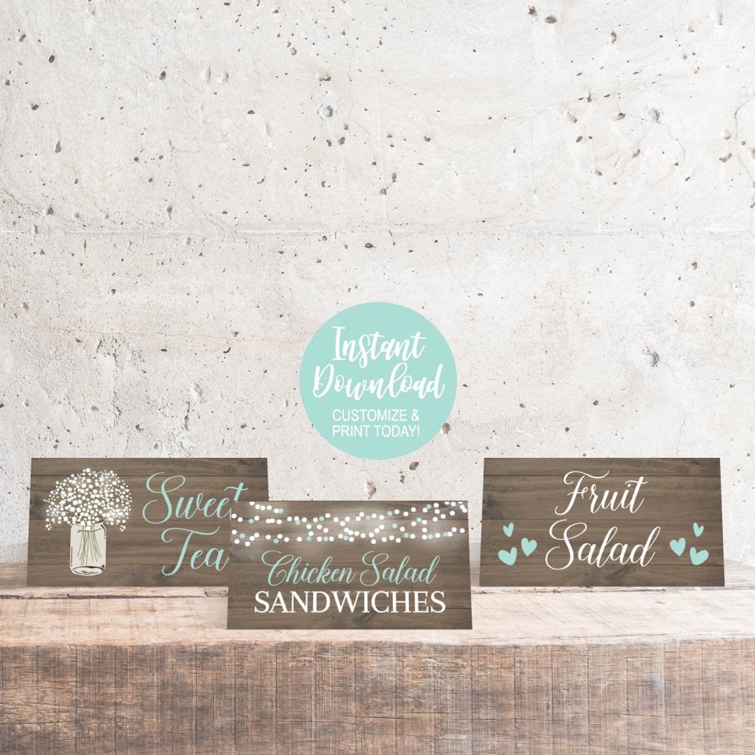 Editable Food Labels, Food Labels Printable, Printable Buffet Tags ...