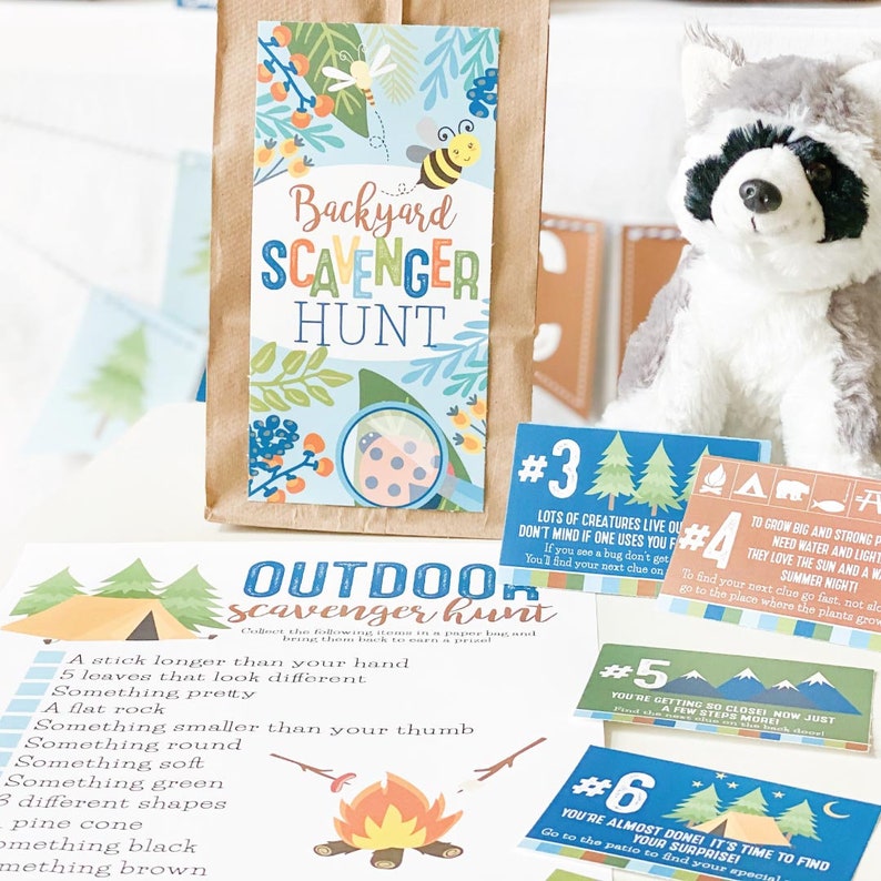 Camping Scavenger Hunt Printable, Summer Camp Nature Scavenger Hunt ...