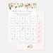 Pink Watercolor Floral Wreath Baby Shower Games Printable, Baby Shower ...