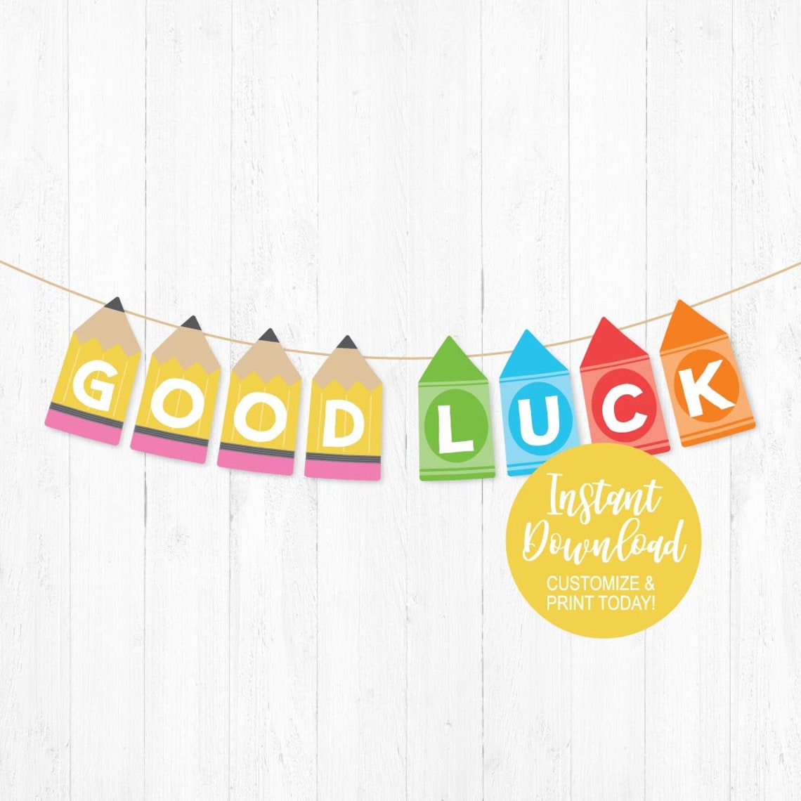 Printable Back to School Banner Custom First Day of School | Etsy