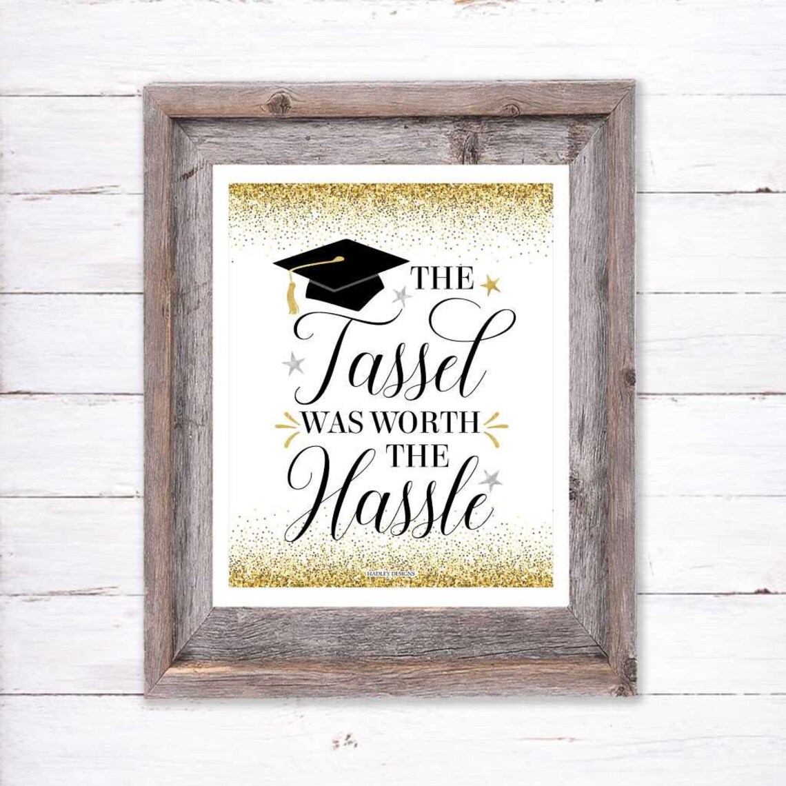 Graduation Party Sign Template Graduation Sign the Tassel - Etsy