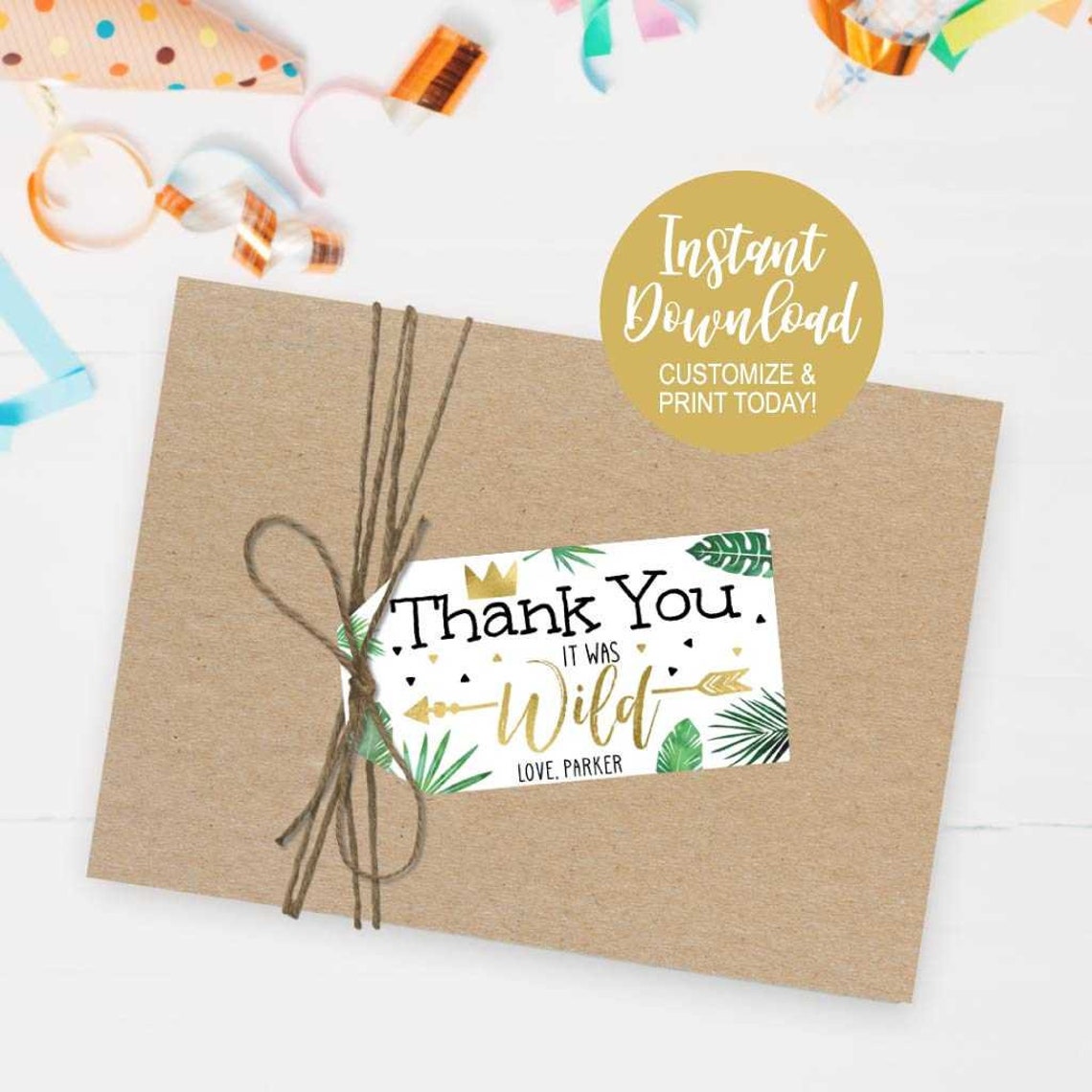 Thank You Tags Printable Edit Printable Thank You Tags | Etsy