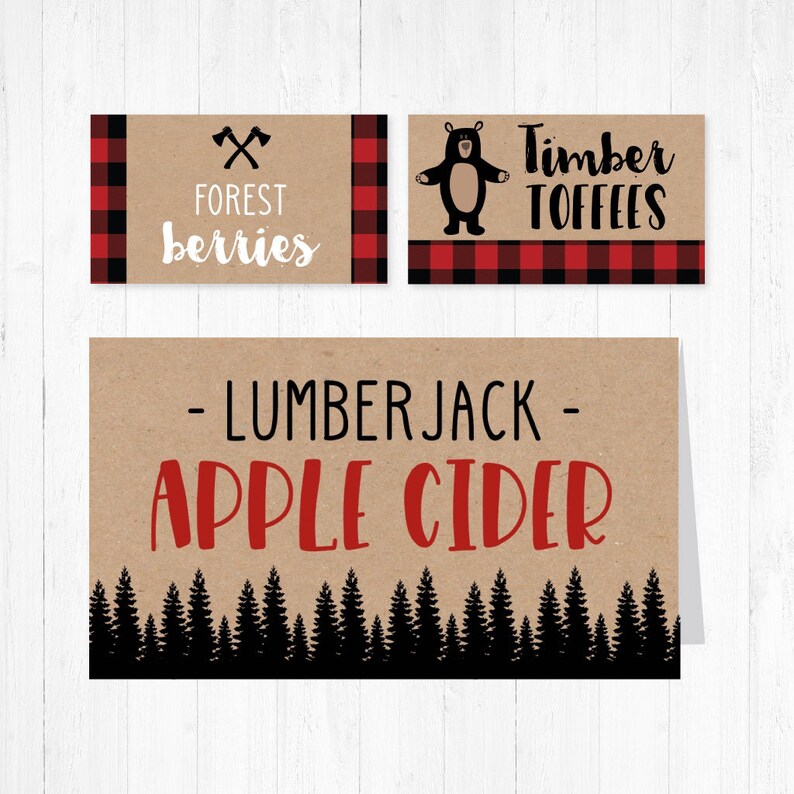 Printable Food Labels, Editable Food Labels, Editable Buffet Cards ...