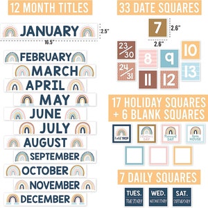 Boho Calendar for Classroom Elementary Classroom Must Haves - Classroom ...