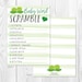 Peas in A Pod Twins Baby Shower Word Scramble Game Template - Etsy