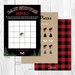 Lumberjack Baby Shower Bingo Game Template Bingo Baby - Etsy
