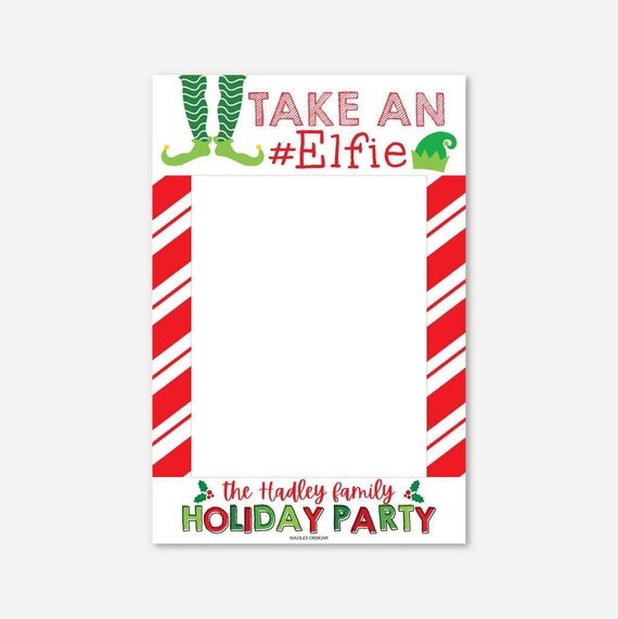 Party Décor Paper & Party Supplies EDITABLE Take an #Elfie Photoboth ...