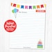 Printable Birthday Letter Template, Editable Letterhead Stationary ...