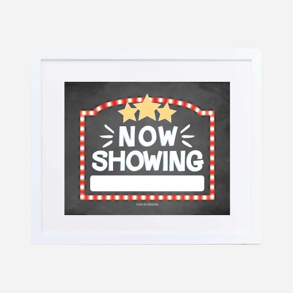 Now Showing Movie Sign - Etsy