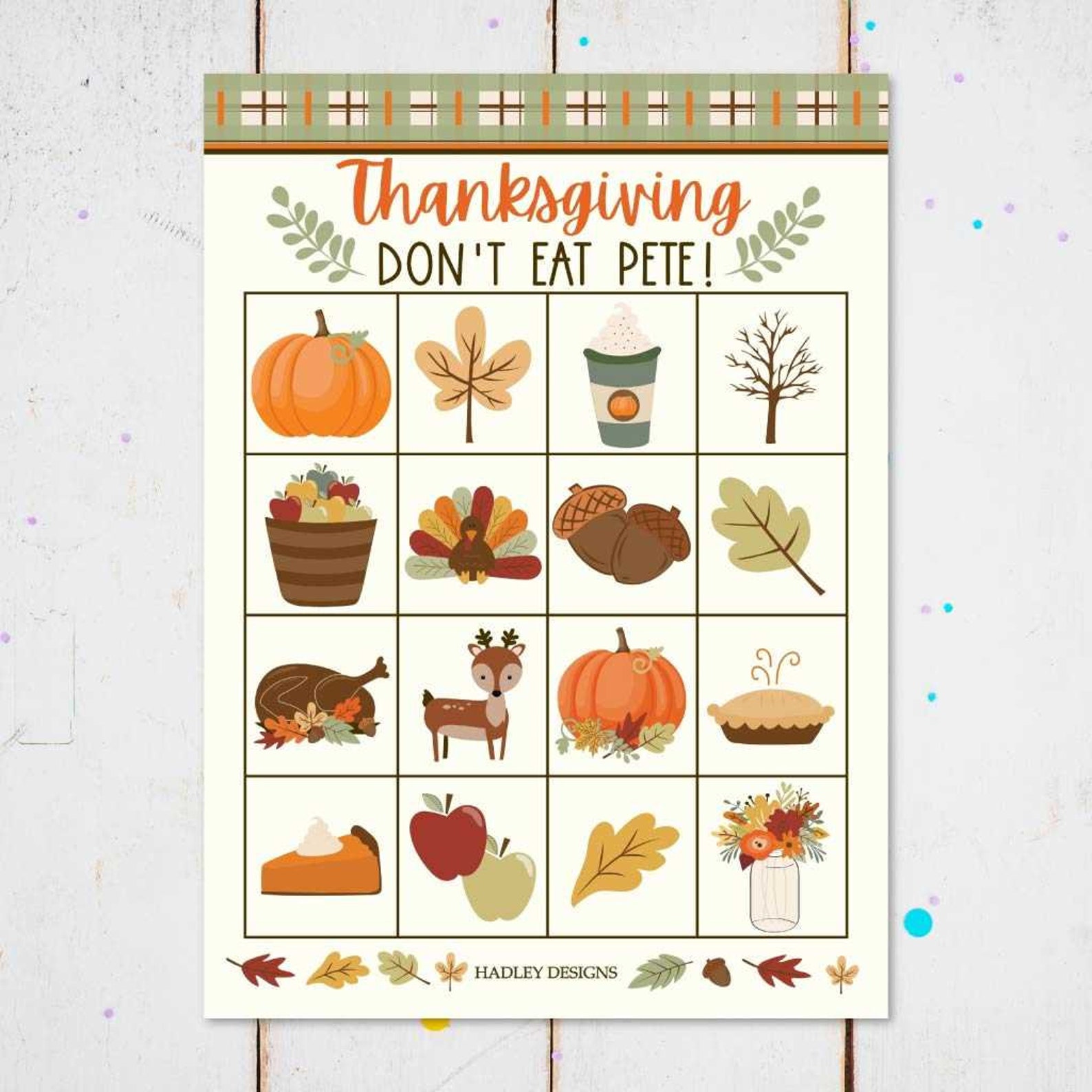 Don't Eat Pete Game Template - Printable Don't Eat Pete Game, Fall ...