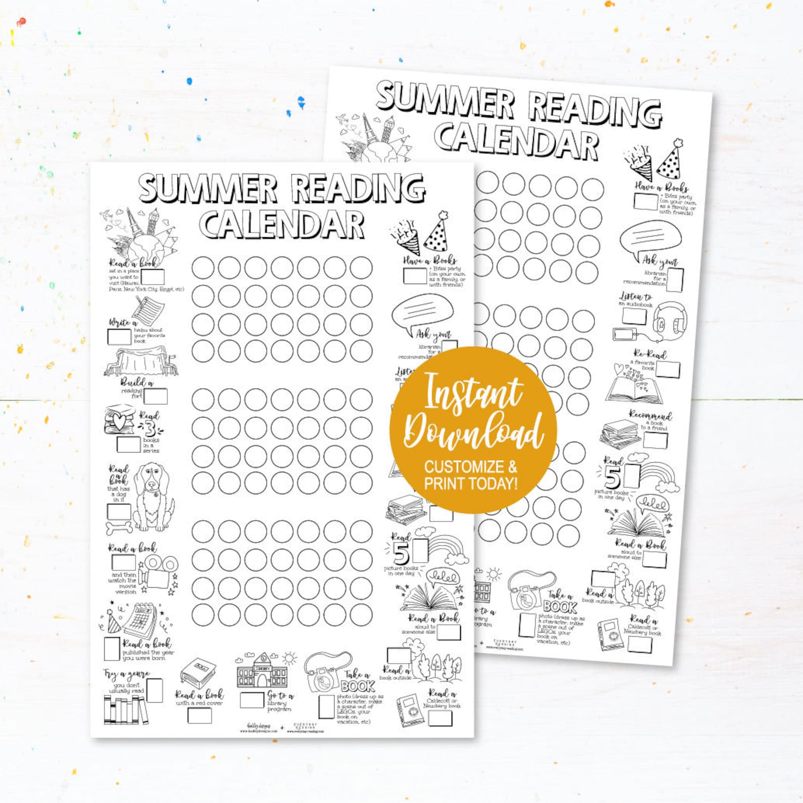 Reading Calendar for Kids Reading Wall Calendar Monthly - Etsy