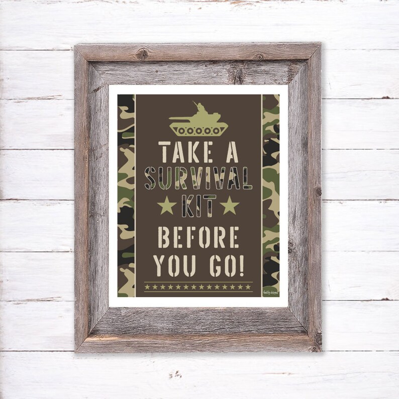 Camo Army Kids Party Favors Sign Templates Table Sign Party | Etsy