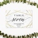 Marble and Gold Geometric Wedding Table Numbers Template - DIY Table ...