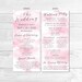 Pink Watercolor Splash Wedding Program Template - Wedding Programs ...