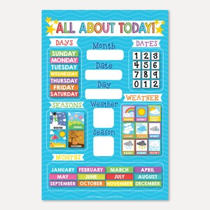 Morning Circle Time Board Template, Preschool Daily Calendar Learning ...