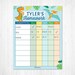 Weekly Chart for Kids Printable Goal Planner Printable Goal - Etsy