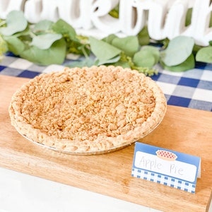 Editable Fill in Pie Tent Cards, Printable Pie Competition Food Label ...
