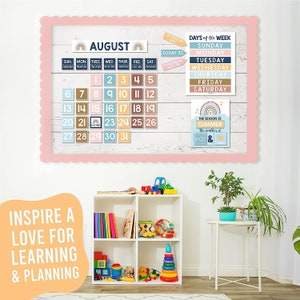 Boho Calendar for Classroom Elementary Classroom Must Haves - Classroom ...