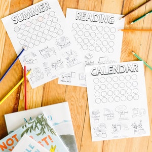 Reading Calendar for Kids, Reading Wall Calendar, Monthly Reading ...