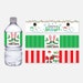 Water Bottle Wrapper Template, Christmas Water Bottle Labels Template ...