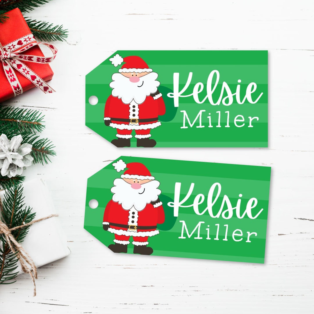 Christmas Party Table Decor, Name Tags for Christmas Stockings ...