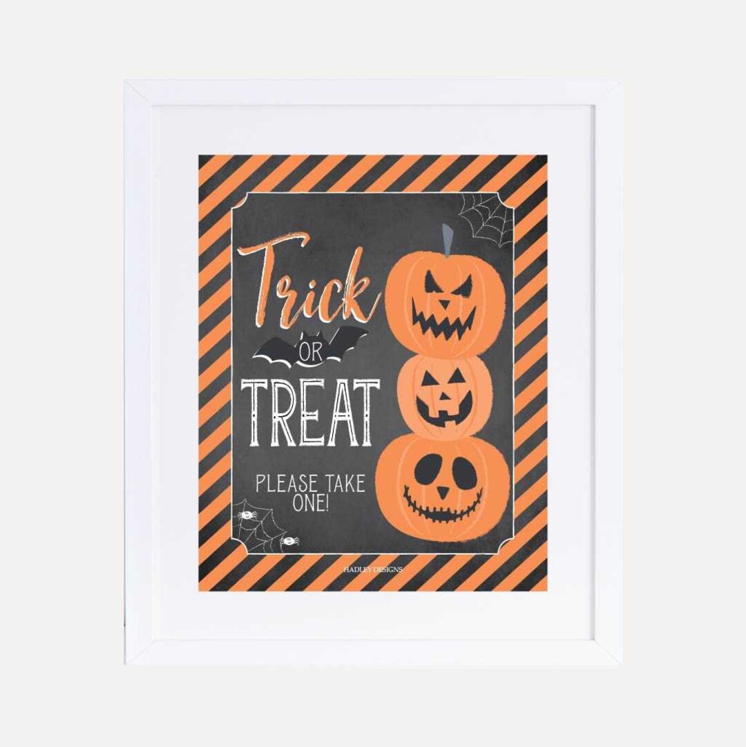 Halloween Party Sign Template Halloween Printable Signs - Etsy