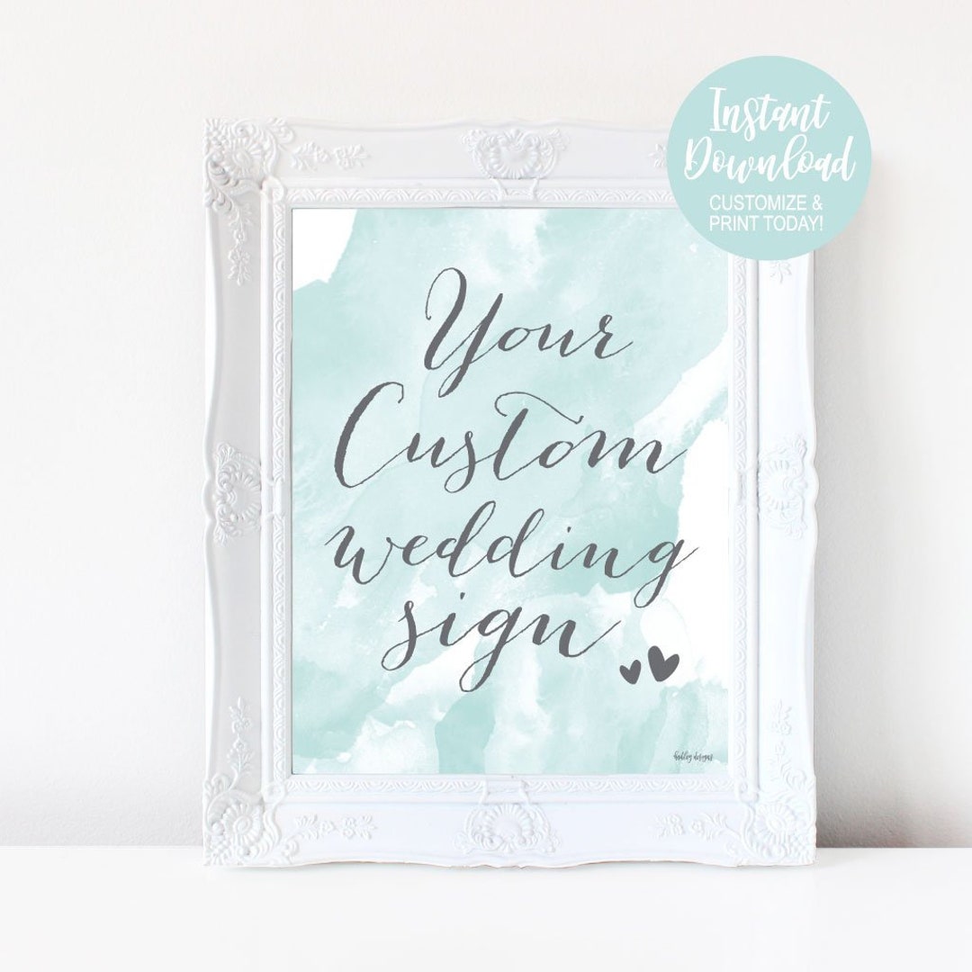 Printable Wedding Reception Signs Sign for Wedding Reception - Etsy