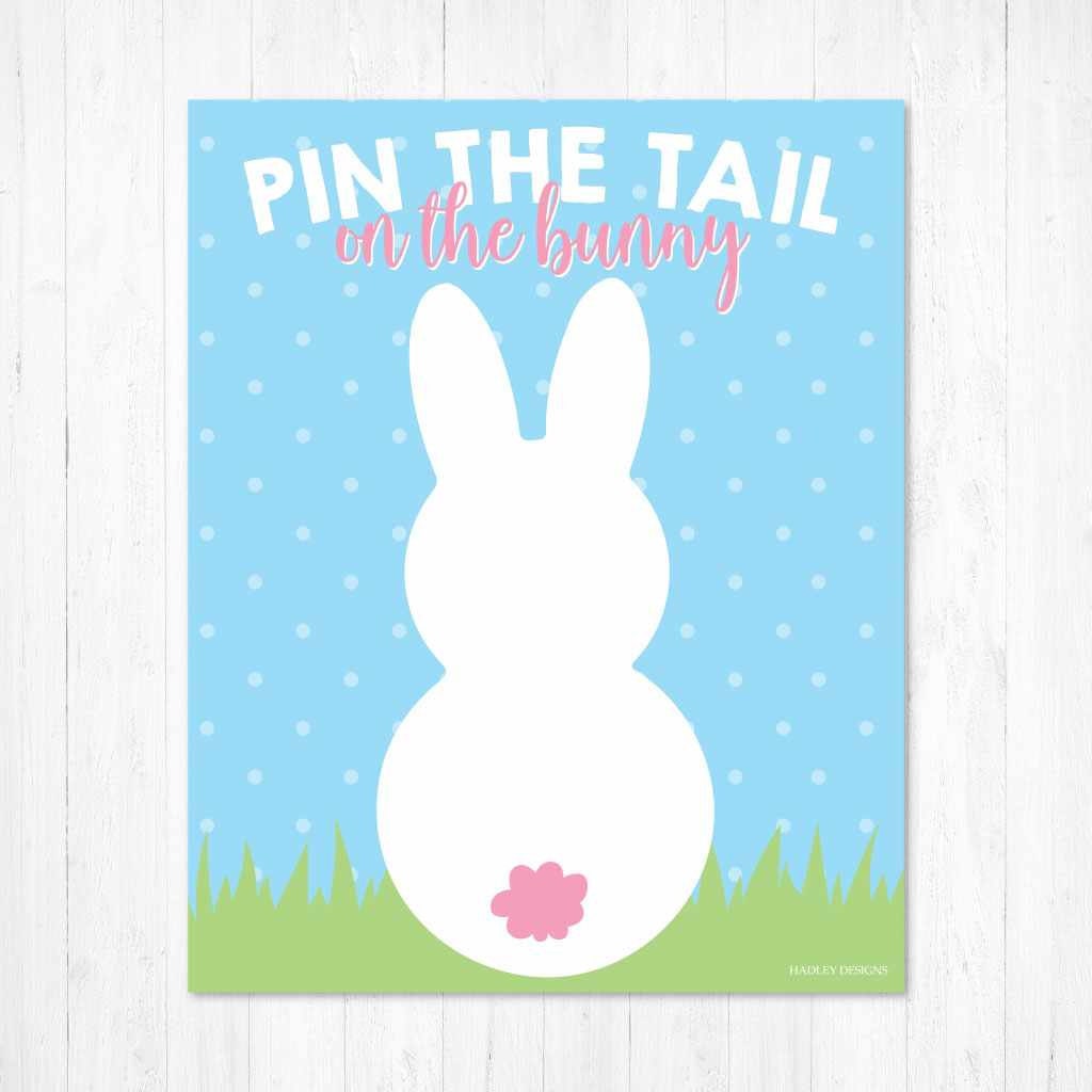 Easter Pin the Tail on the Bunny Game Template Pin the Tail | Etsy New ...